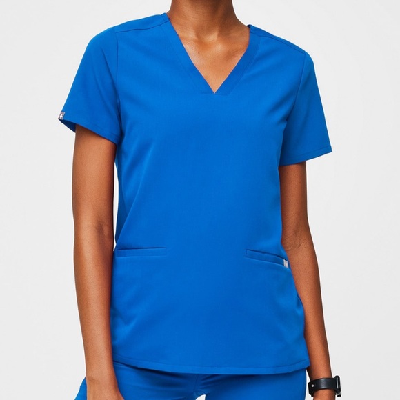 Figs | Tops | Figs Royal Blue Casma Scrub Top | Poshmark
